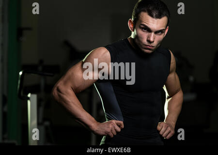 A Muscular Male Model Staring Confidently Stock Photo - Alamy