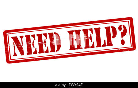 Red Stamp - We need your help Stock Photo - Alamy