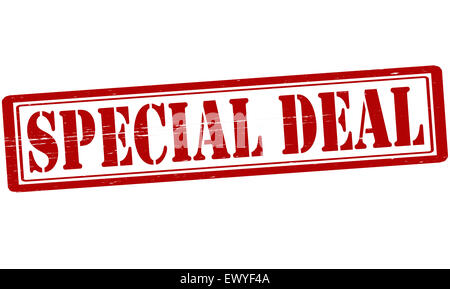 Stamp with text special deals inside, illustration Stock Photo - Alamy