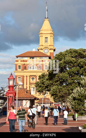 Fullers KEA harbour ferry at the Devonport Ferry Terminal, Auckland ...