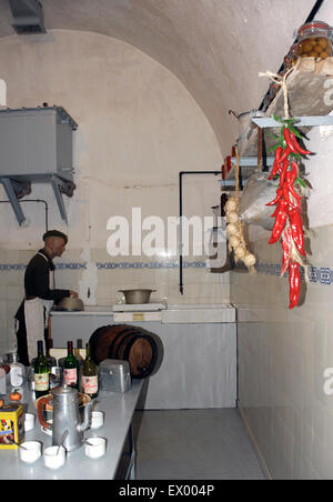 Kitchen, Hackenberg fortress, Maginot line Stock Photo - Alamy
