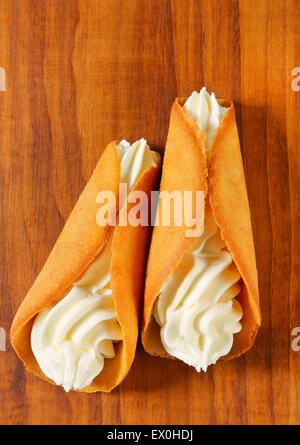 Czech cone-shaped gingerbread cookies (Stramberk ears) filled with ...