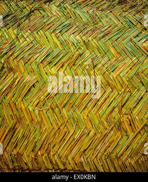 Detail of woven reed screen, Juffureh village, Gambia, West Africa ...