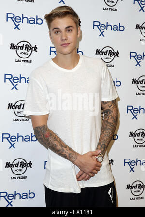 Justin Bieber hosts a pre-fight party at Rehab inside the Hard Rock ...
