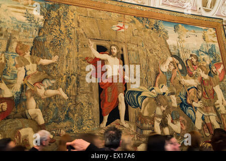 Jesus carpet - Vatican Museums Stock Photo - Alamy