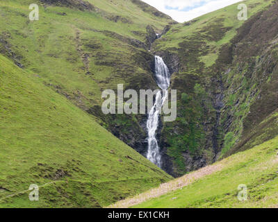 Grey Mare's Tail, Scotland; 60-Metre (200 Ft) Hanging Valley Waterfall ...