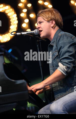 Delamere, UK. 4th July, 2015. Tom Odell performs live at Delamere ...