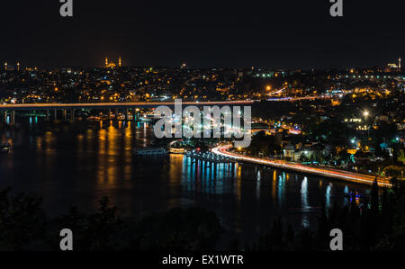Night view Istanbul Pierre Loti Hill Stock Photo - Alamy