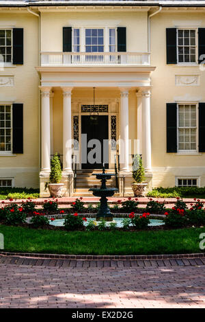 Front Entrance, Executive Mansion, Richmond, Virginia, USA Stock Photo ...