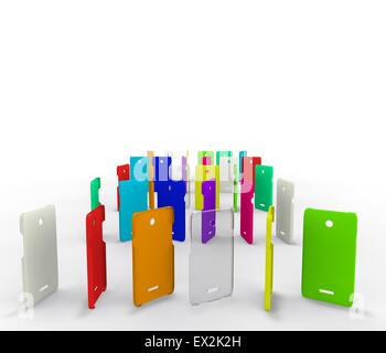 Colored plastic covers for your phone Stock Photo - Alamy