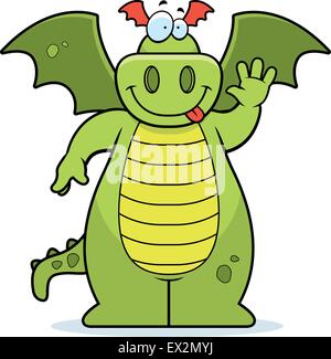 cartoon happy dragon Stock Vector Image & Art - Alamy