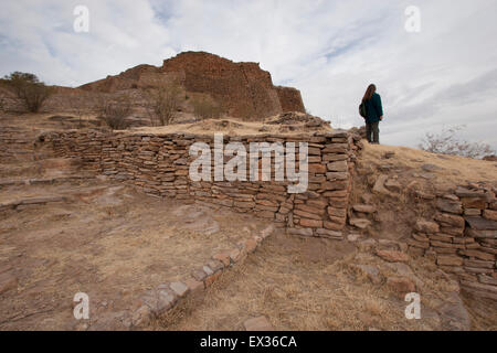 La Quemada (also known as Chicomostoc) ruins. Zacatecas, Mexico Stock ...