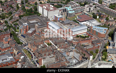 Aerial view of Leeds General Infirmary, LGI Stock Photo - Alamy