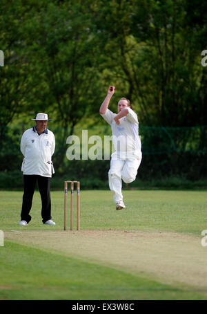 Dorchester, England. 4th July 2015. Action from the Dorset Cricket ...