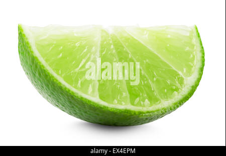 Vibrant green lime and juicy slice on weathered wood. Warm lighting ...