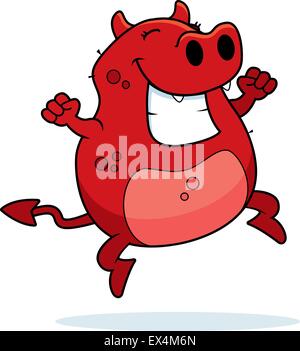A cartoon illustration of a demon celebrating Stock Vector Image & Art ...