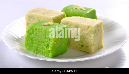 Loki Barfi and Coconut Barfi Stock Photo - Alamy