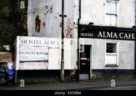 Run down Hostel in Dover the port town for refugees and asylum seekers ...