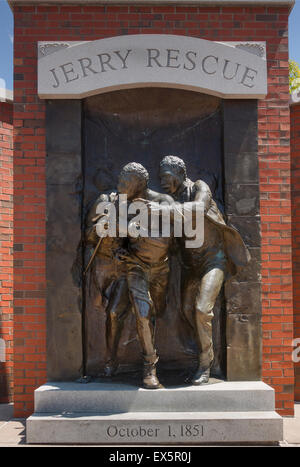 Jerry rescue monument in Syracuse NY Stock Photo - Alamy