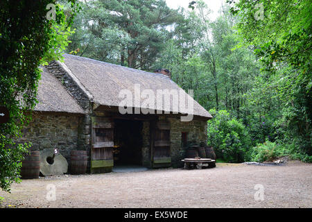 Exterior of 19th century Irish blacksmith's forge at the Ulster ...