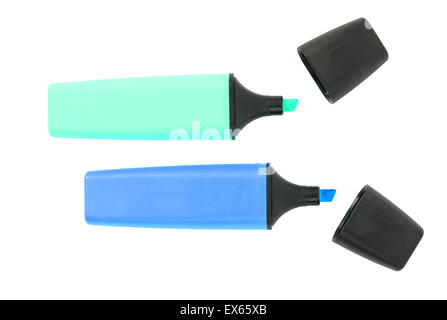 Collection of highlighters isolated over a white background Stock Photo ...