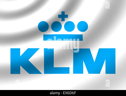 KLM Air Airlines logo icon flag symbol sign emblem Stock Photo - Alamy