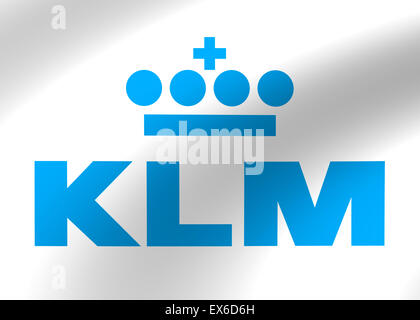KLM Air Airlines logo icon flag symbol sign emblem Stock Photo - Alamy