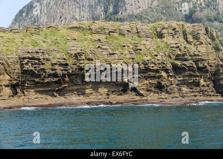 Yongmeori Coast(Dragon head coast), a tourist attraction famous for ...