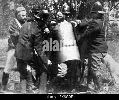 NED KELLY (1854-1880) Australian bushranger awaits execution at Stock ...