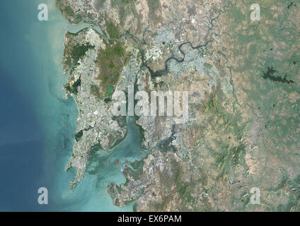 satellite image of Mumbai India Stock Photo - Alamy