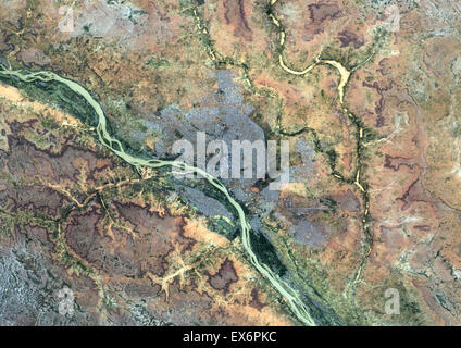 Aerial view of Niamey, Niger, West Africa Stock Photo - Alamy
