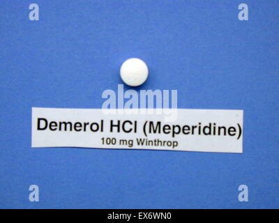 Demerol meperidine is a narcotic used to treat pain Stock Photo - Alamy