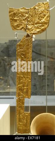 gold scabbard from the Oxus Treasure. The lion hunt scenes show riders ...