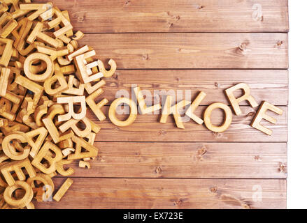 Word folklore made with wooden letters Stock Photo - Alamy
