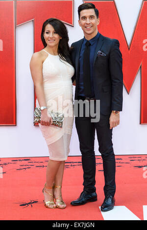 Lindsey Cole and Russell Kane arrives on the red carpet for the The ...