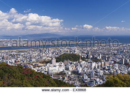 Japan, Shikoku, Tokushima Prefecture, Tokushima City, View of Stock ...