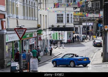 A view of streets in Falmouth Town Centre, Cornwall Stock Photo - Alamy