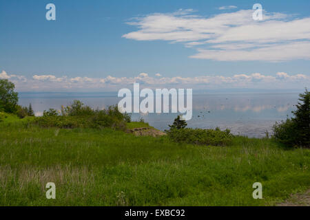 The north shore of the St. Lawrence River in the Cote-Nord region og ...