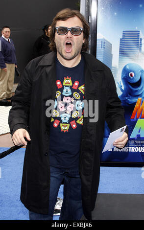 Jack Black - Monsters Vs Aliens Premiere at the Gibson Amphitheatre at ...