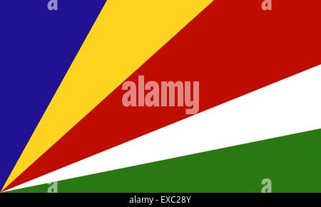 Vector Illustration of Pattern Seychelles Flags and Dark Green Color ...