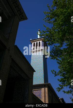 Low angle view of the Golestan Palace in Tehran city, Iran. Also known ...