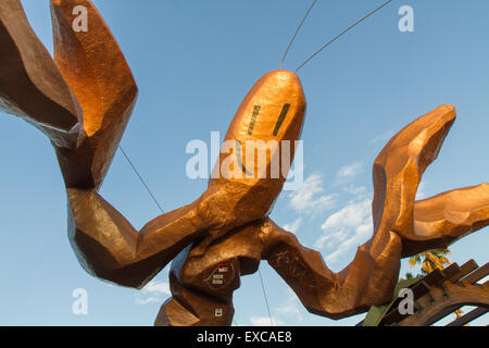 ‘Gambrinus’ statue of giant prawn or lobster on Passeig Colom Stock ...