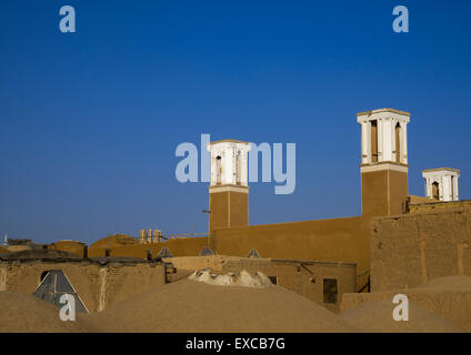 Windtowers Of Traditional House, Isfahan Province, Kashan, Iran Stock ...