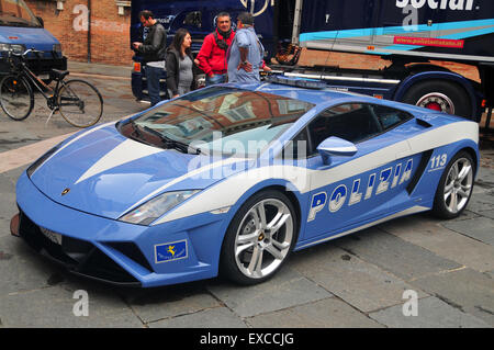 italian police lamborghini sports car on display at national police ...