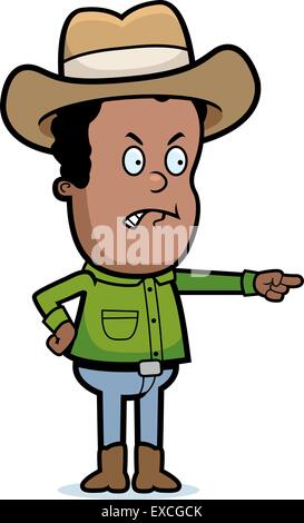 Kid Cartoon Boy Child Pointing Sign Stock Vector Image & Art - Alamy
