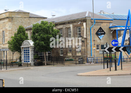 Old, historical buildings in Airdrie, North Lanarkshire, Scotland Stock ...