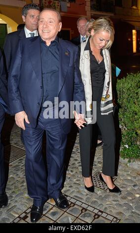 Silvio Berlusconi and his partner, Francesca Pascale out and about ...