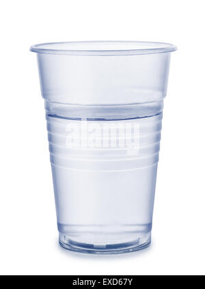Plastic cup of drinking water Stock Photo - Alamy