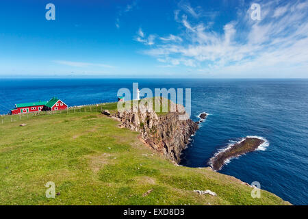 Akraberg lighthouse, Suduroy, Faroe Islands Stock Photo - Alamy