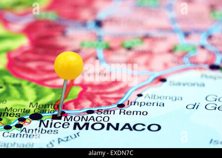 Monaco France map Stock Photo - Alamy